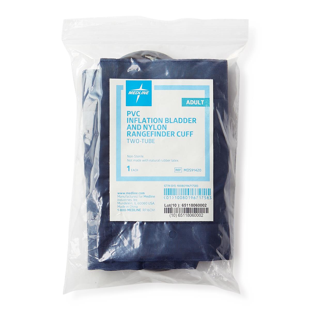 Medline Double-Tube PVC Inflation Bags and Range Finder Cuffs | Medline