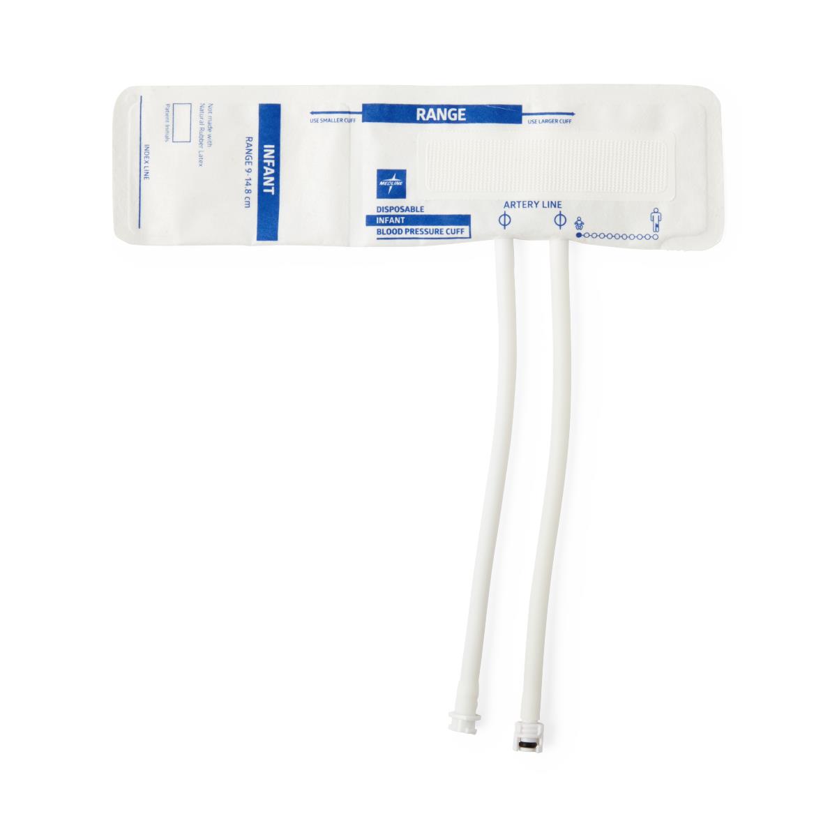 Medline Disposable 2-Tube BP Cuffs with M/F Marquette Connector | Medline