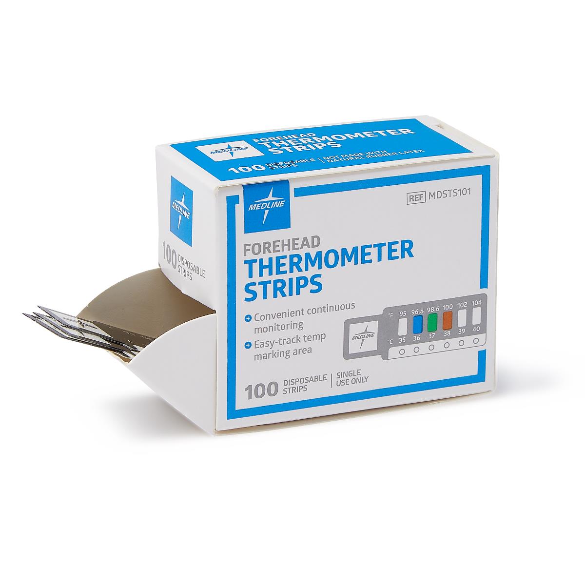 Medline Disposable Forehead Thermometer Strip | Medline