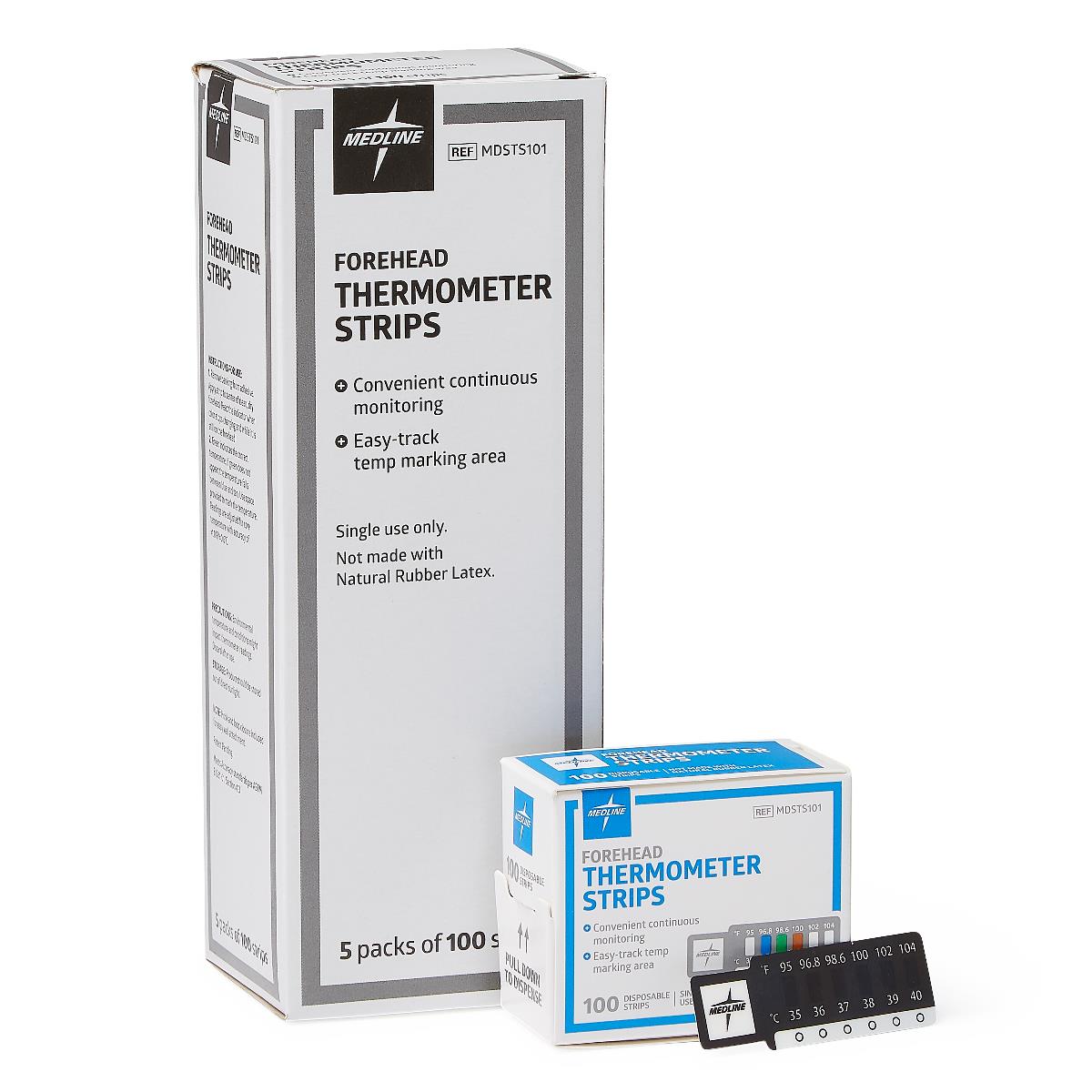 Medline Disposable Forehead Thermometer Strip | Medline