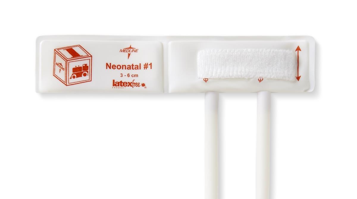 Medline Vinyl 2-Tube Neonatal BP Cuffs with Luer Connector | Medline