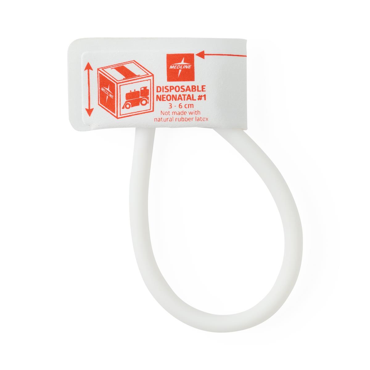 Medline Soft Cloth 1-Tube Neonatal Cuffs with Bayonet Connector | Medline