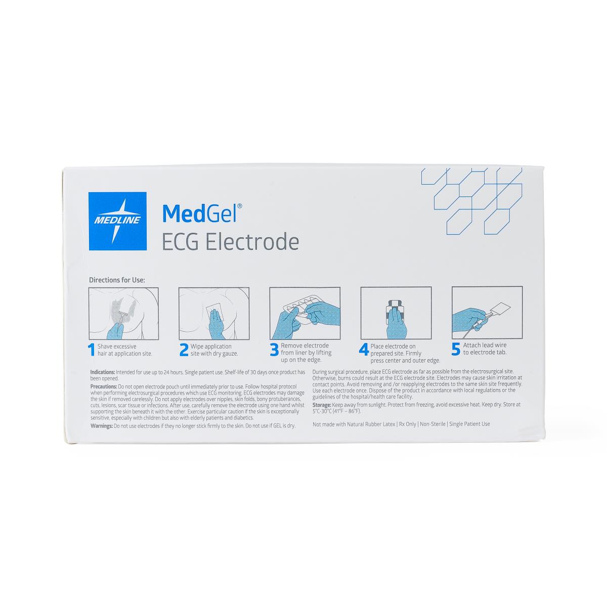 Medline EKG Diagnostic Disposable Tab Electrodes | Medline