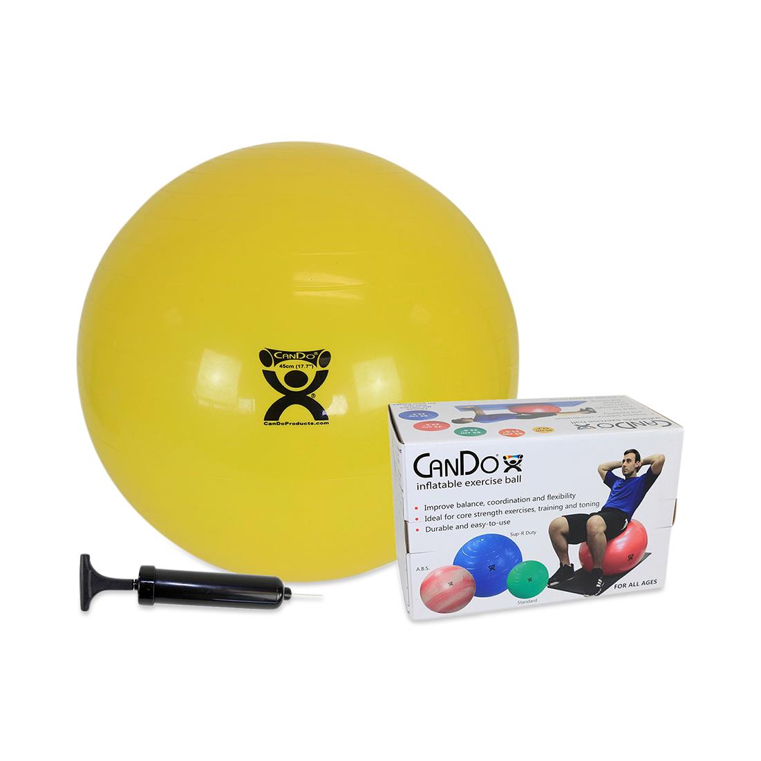 CanDo Economy Inflatable Exercise Ball Sets | Medline