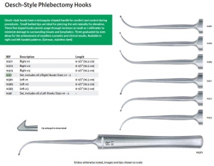 Integra LifeSciences Oesch-Style Phlebectomy Hooks | Medline