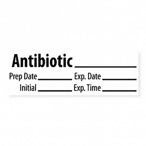 Pre-Cut "Antibiotic" Medication Labels | Medline Industries, Inc.