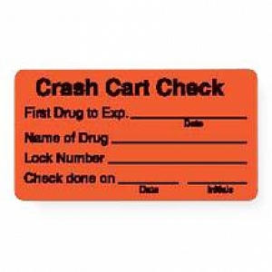 Crash Cart Check Label | Medline Industries, Inc.