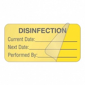 Self-Laminating Disinfection Label | Medline Industries, Inc.