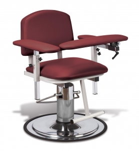 Hydraulic Contoured Back Draw Chair | Medline