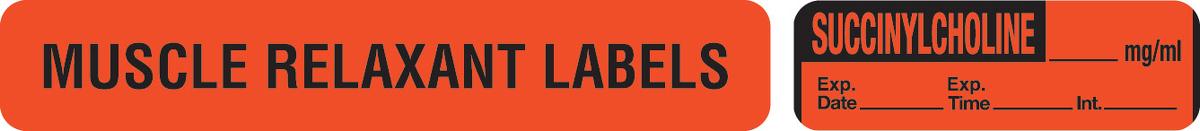 Muscle Relaxant Medication Pre-Cut Label | Medline