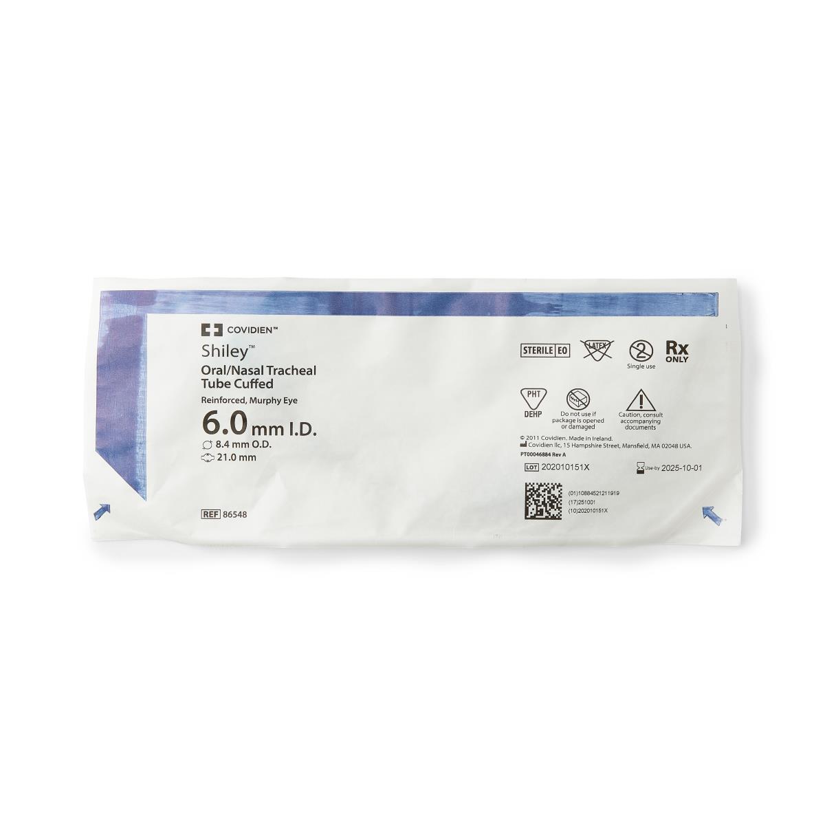 Shiley Reinforced Oral/Nasal Cuffed Endotracheal Tubes | Medline