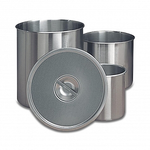 Mopec Stainless Steel Storage Containers with Optional Lid | Medline ...