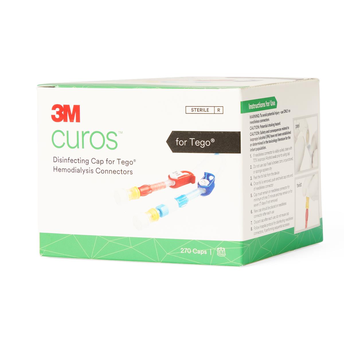 Curos Disinfecting Cap for Tego Hemodialysis Connectors | Medline