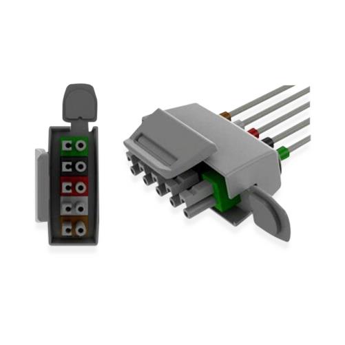 3M Reusable 5-Lead AAMI/Twin Pin Compatible Leadwire | Medline