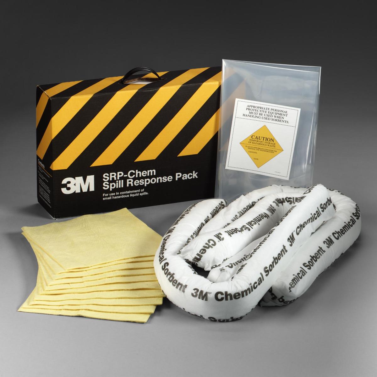 3M Chemical Sorbent Spill Response Pack | Medline