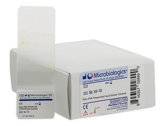 Zinc PVA-Preserved Fecal Smear Control Slides | Medline