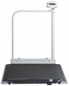 Digital Wheelchair Scale with 2 Ramps and Handrail | Medline Industries ...