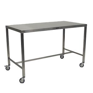 Stainless Steel Tables with H-Braces and Casters | Medline Industries, Inc.