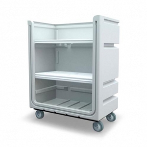 Bulk Linen Truck with 2 Poly Shelves | Medline Industries, Inc.