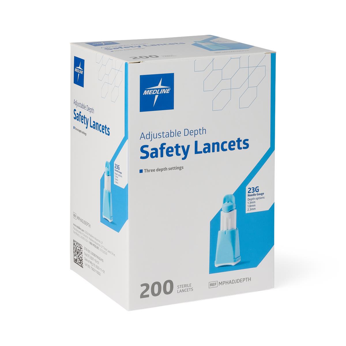 Medline Adjustable-Depth Safety Lancets | Medline