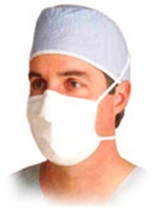 High Filtration Surgical Mask with Stretch Knit Ties | Medline ...
