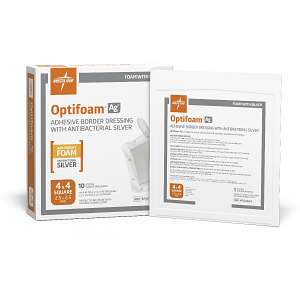 Optifoam Ag+ Adhesive Foam Dressings | Medline Industries, Inc.
