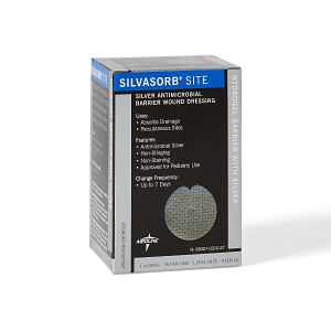 SilvaSorb Site Silver Antimicrobial Barrier Wound Dressing | Medline ...