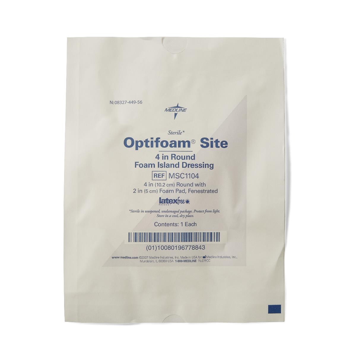 Optifoam Site Fenestrated Foam Wound Dressings | Medline