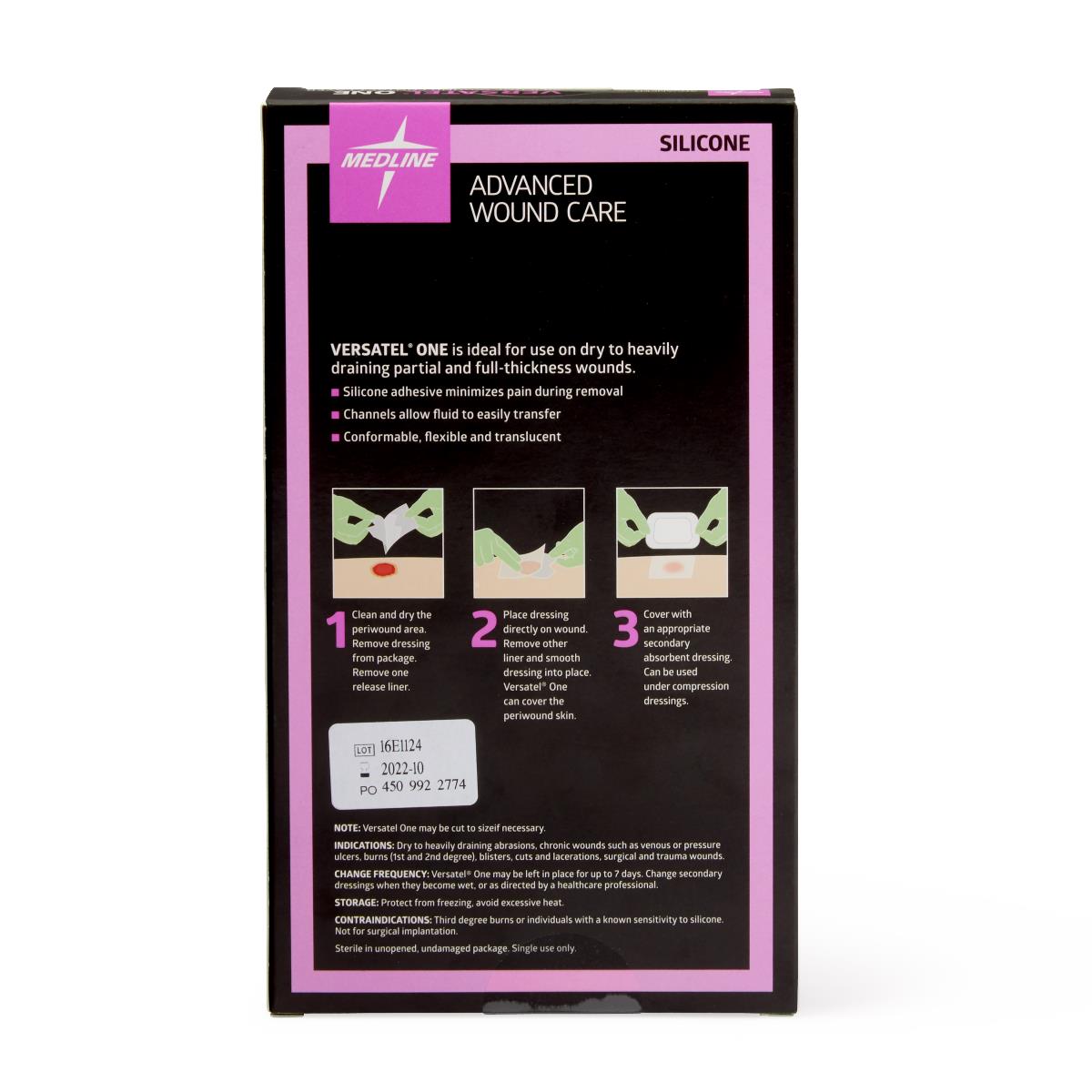 Versatel One Silicone Wound Contact Layer Dressing | Medline