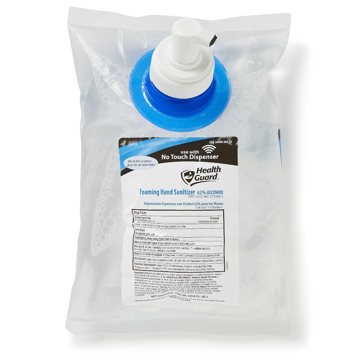 HealthGuard 62% Alcohol Foaming Hand Sanitizer | Medline