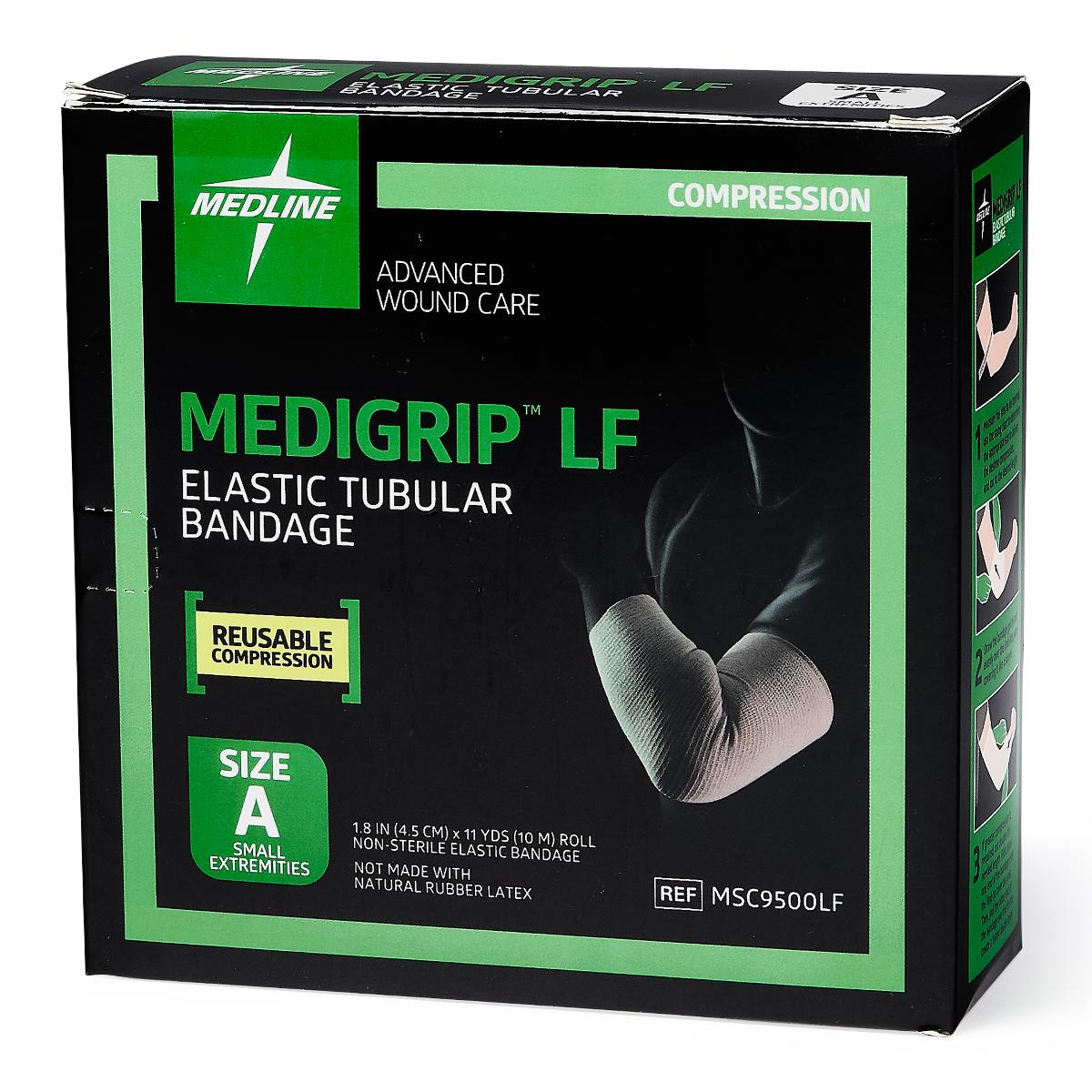 Medigrip LF Elastic Tubular Support Bandages | Medline
