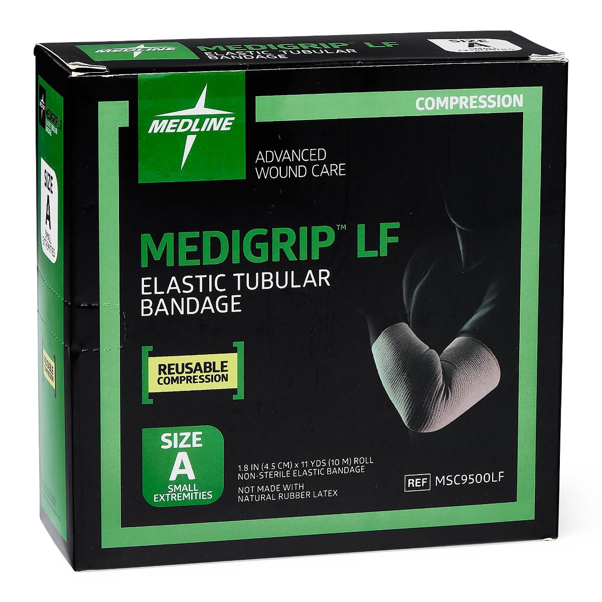 Medigrip LF Elastic Tubular Support Bandages | Medline