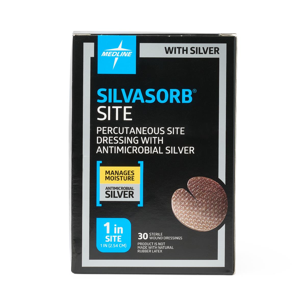SilvaSorb Site Silver Antimicrobial Barrier Wound Dressing | Medline