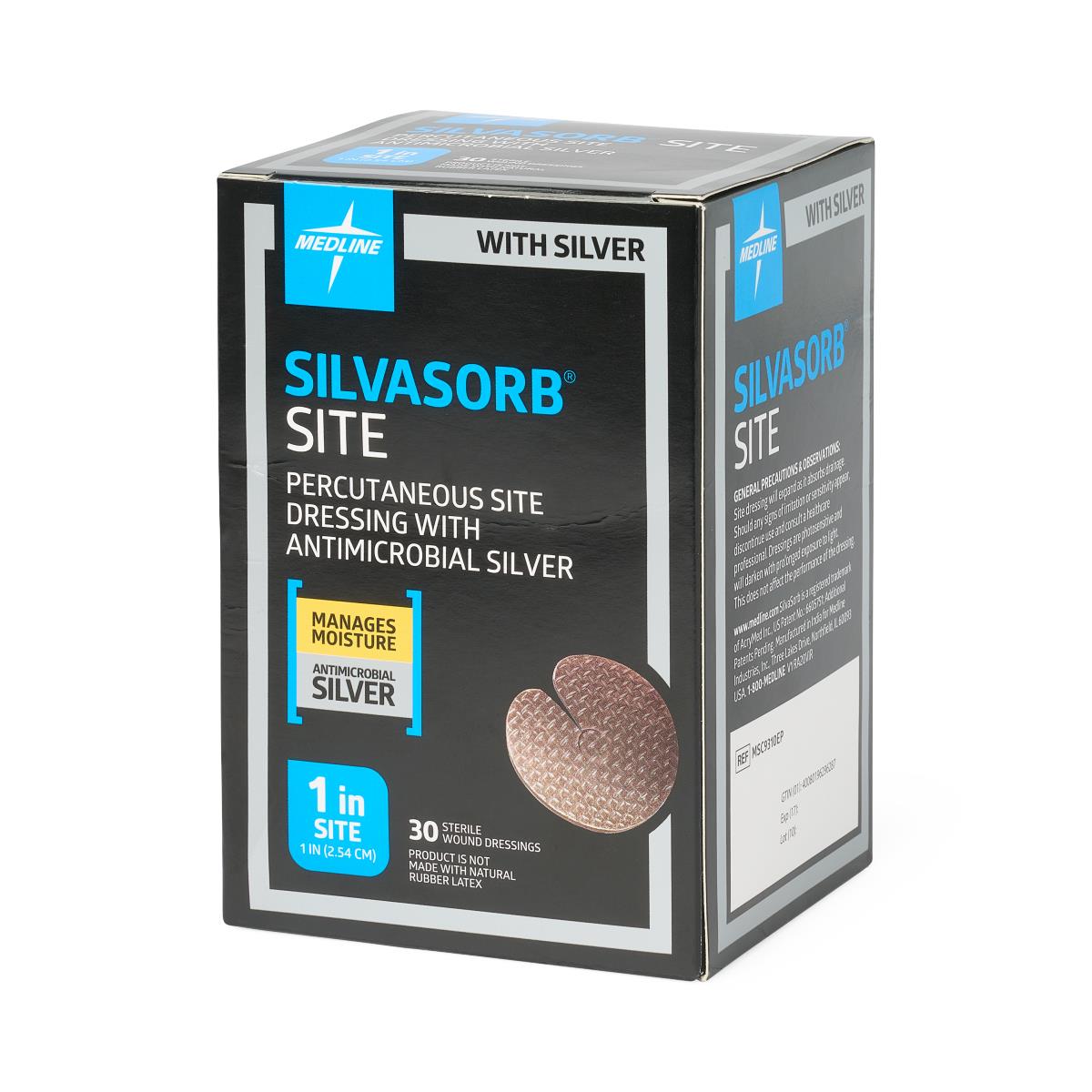 SilvaSorb Site Silver Antimicrobial Barrier Wound Dressing | Medline