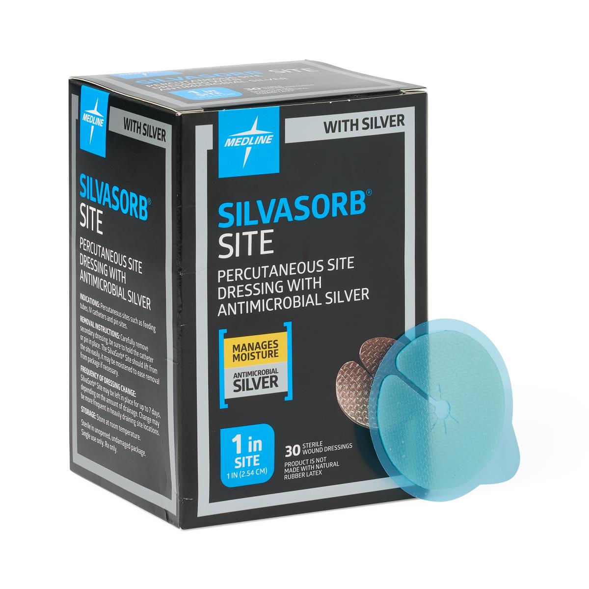 SilvaSorb Site Silver Antimicrobial Barrier Wound Dressing | Medline