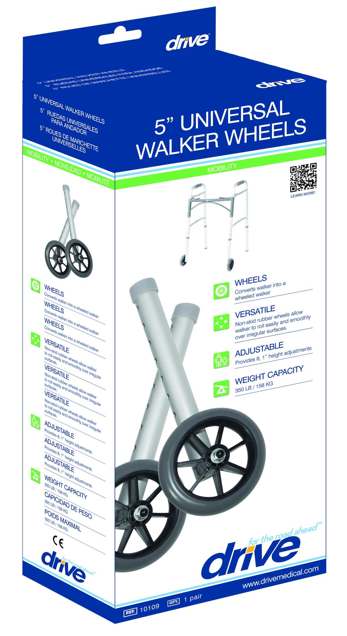 Universal 5" Walker Wheels | Medline