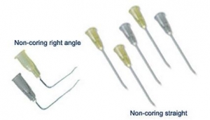 Huber Needles Non-Coring Straight by Exel International | Medline ...