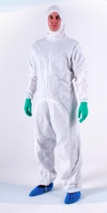 BioClean-D Drop-Down Sterile Cleanroom Coveralls with Hood | Medline ...