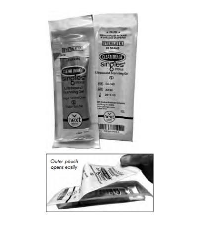 Clear Image Singles Sterile Ultrasound Scanning Gel | Medline