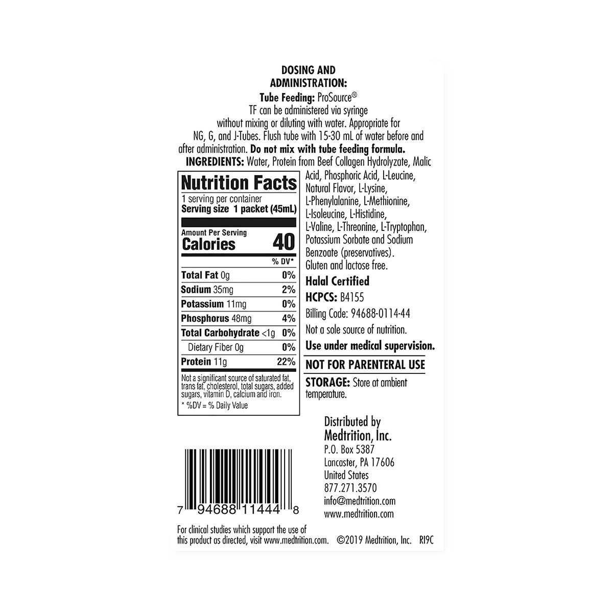 ProSource TF20 Tube Feeding Formulas | Medline