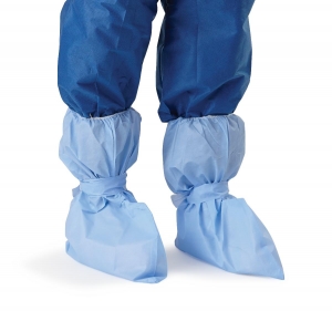 Medline Disposable Medium-Weight Polypropylene-Coated Boot Covers | Medline