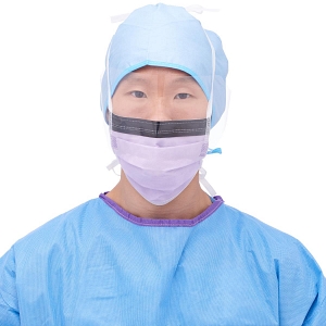ASTM Level 3 Surgical Face Masks with Eye Shield | Medline Industries, Inc.