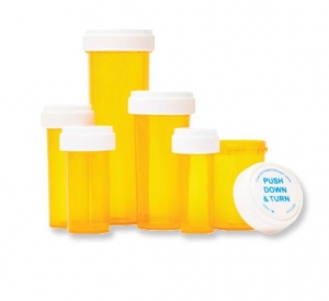 Amber Prescription Vials with Reversible Cap | Medline Industries, Inc.