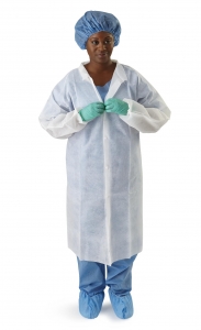 Medline Heavyweight Spunbond Polypropylene Frocks | Medline Industries ...