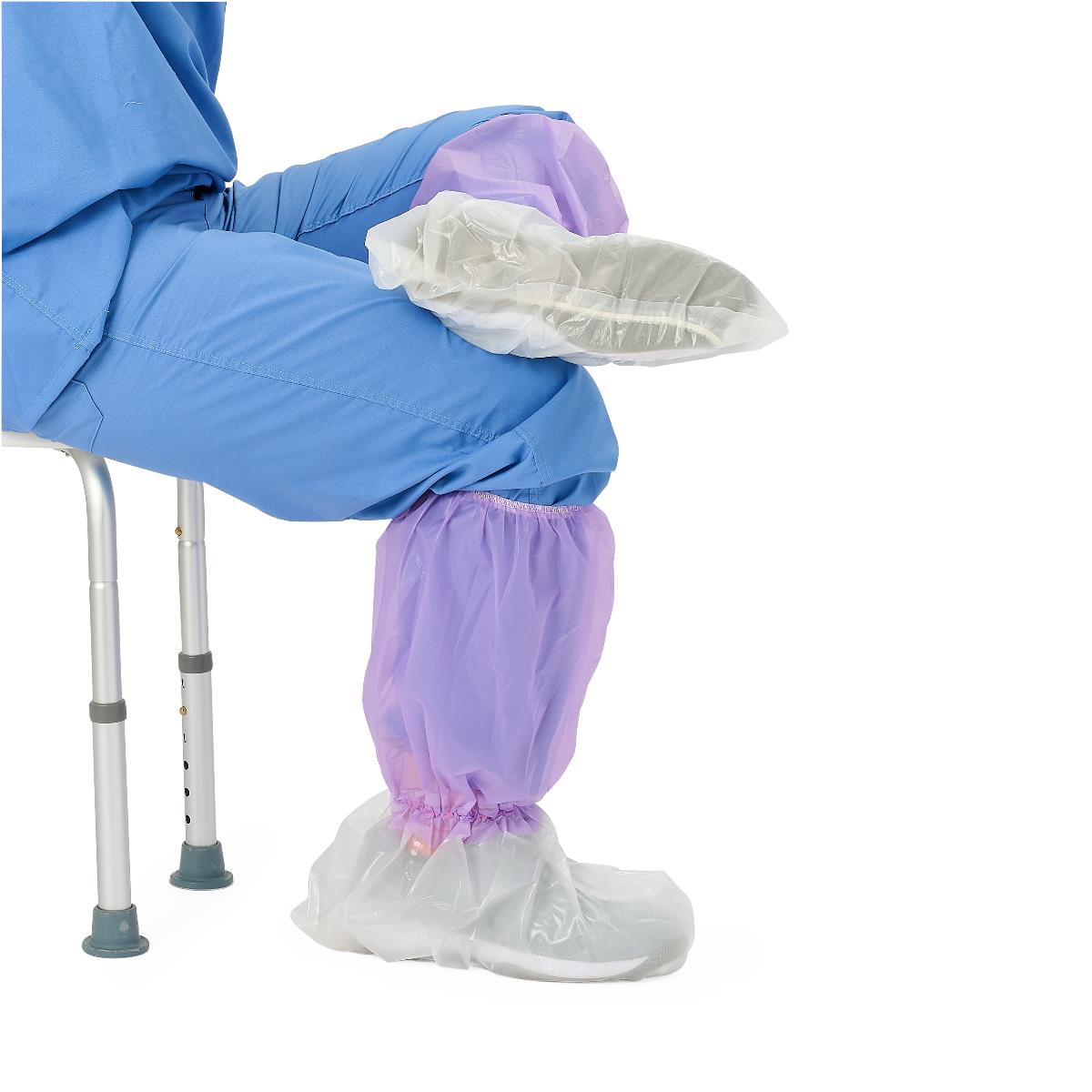Medline Disposable Non-Skid Poly Boot Covers | Medline