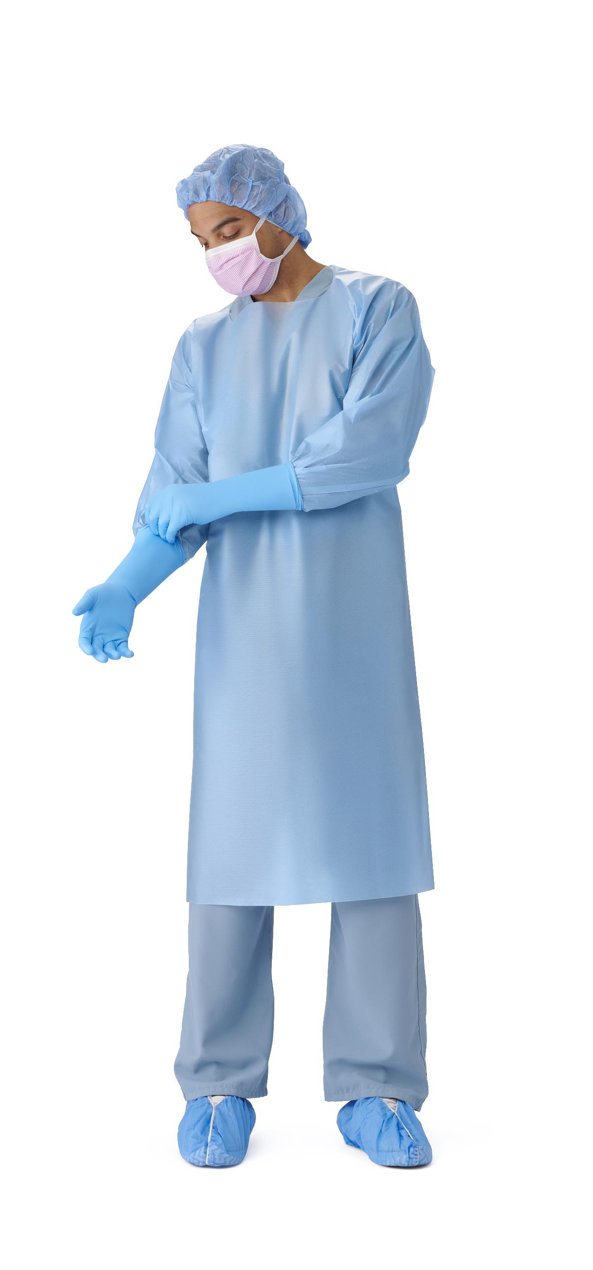 Medline Disposable AAMI Level 4 Open Back Protective Gown | Medline