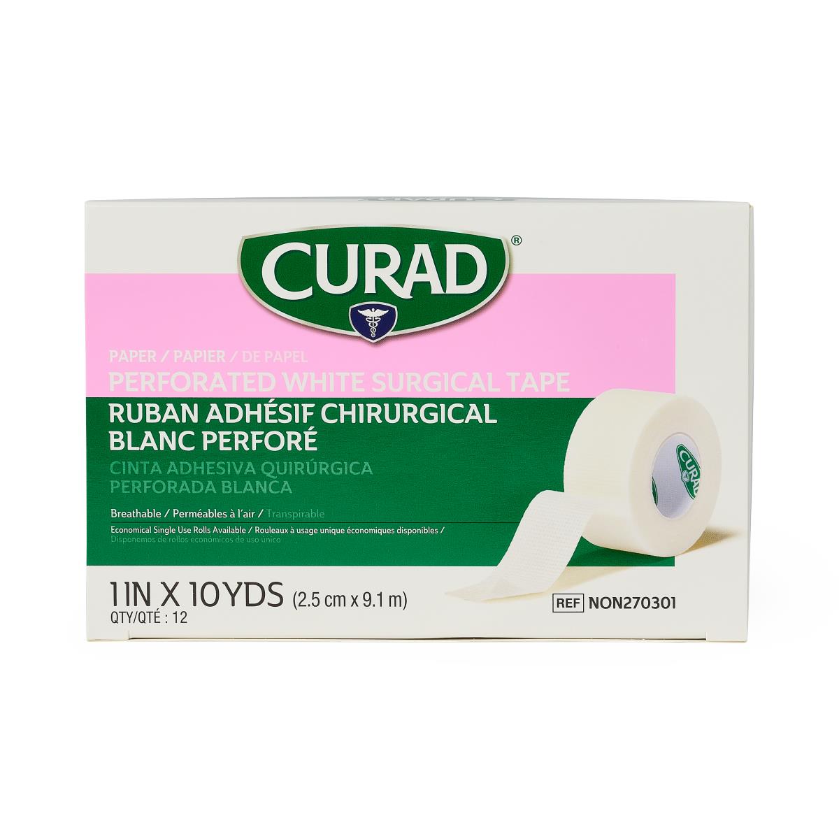 CURAD Perforated White Paper Surgical Tape | Medline