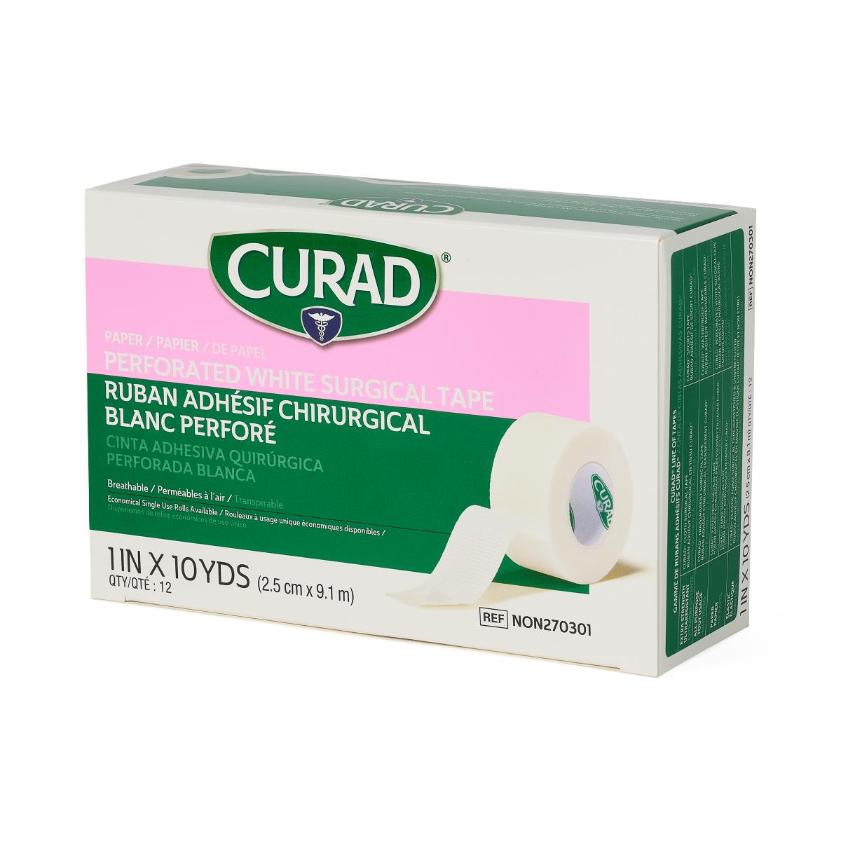 CURAD Perforated White Paper Surgical Tape | Medline