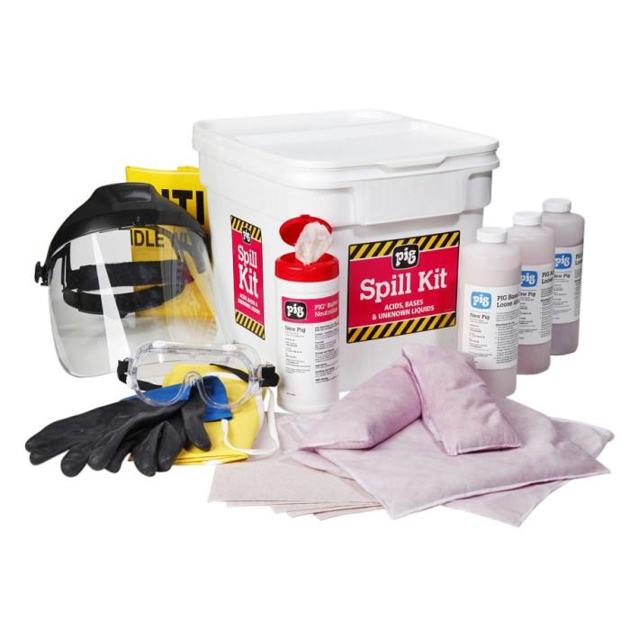 Acid Neutralizing Spill Kit in Bucket | Medline