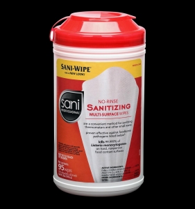 Sani Professional No-Rinse Sanitizing Multisurface Wipes | Medline ...